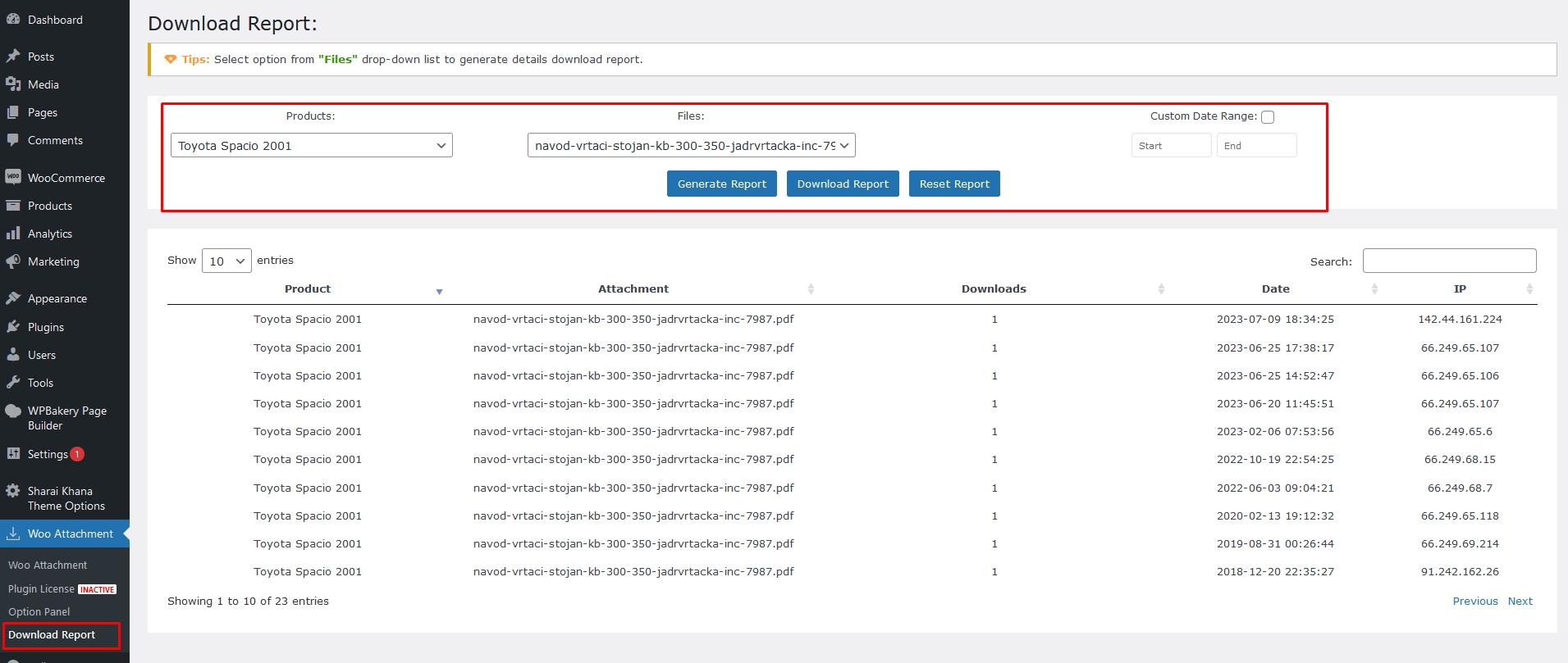 Attachment Tab For Woocommerce by xenioushk | CodeCanyon